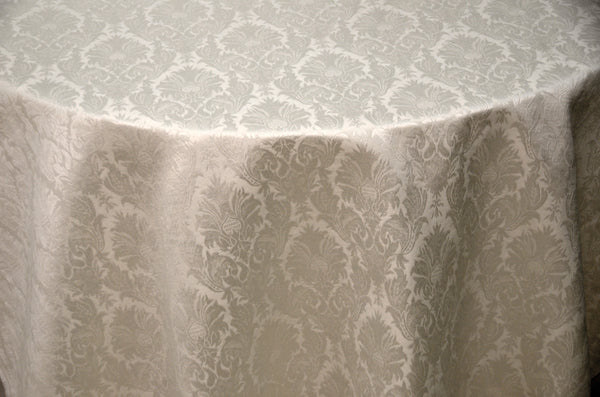 Vintage Damask Brocade Tablecloth | Cotton Look Damask Table Linens ...
