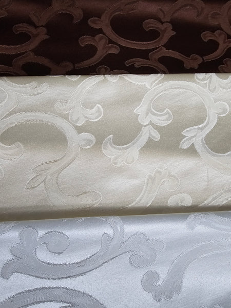 Scarlet Brocade Fabric by the Yard | Damask Brocade Fabric | 60 Wide ...