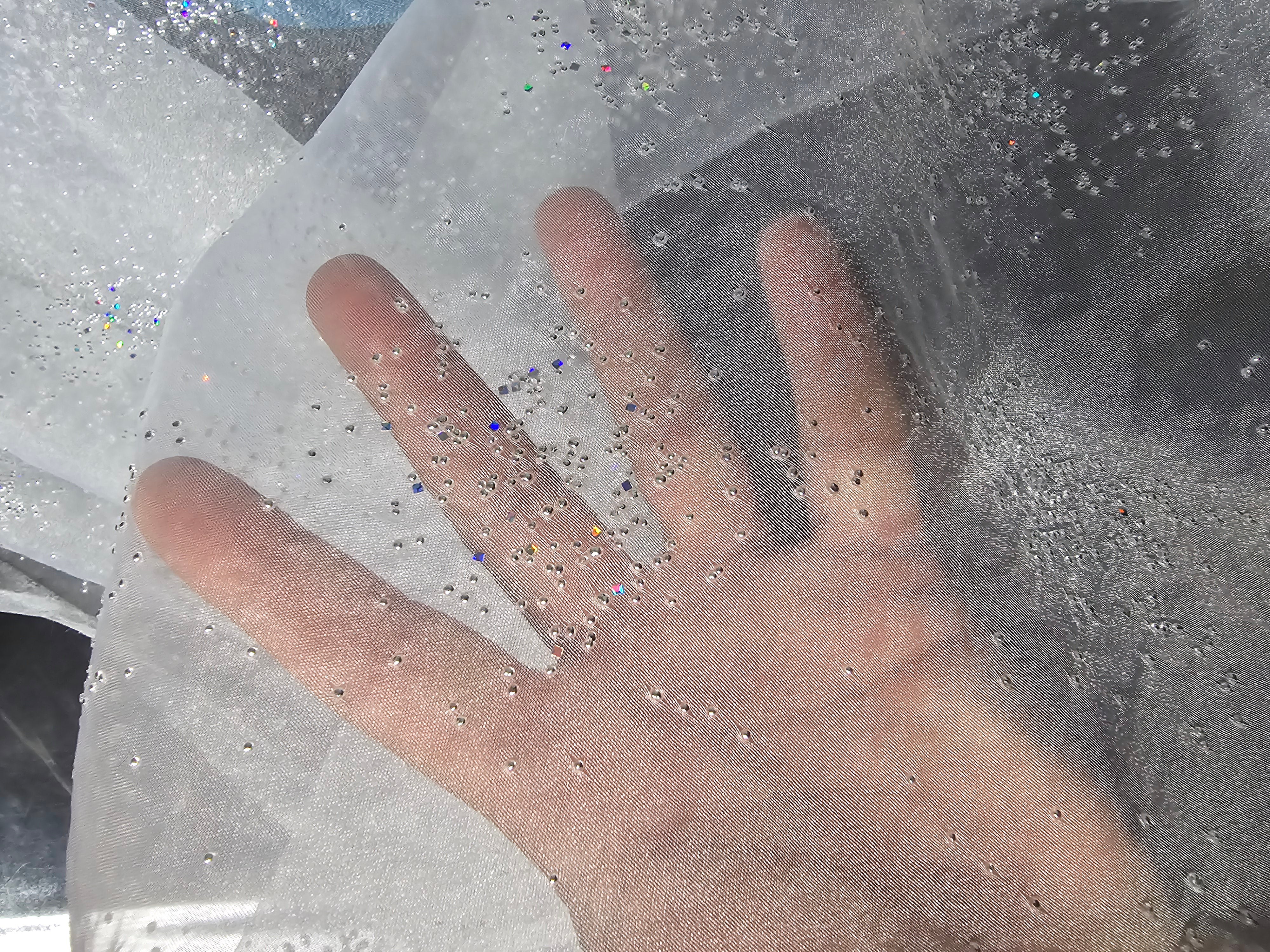 Sparkle Organza Fabric by the Yard | 58" Wide | 100% Polyester ...
