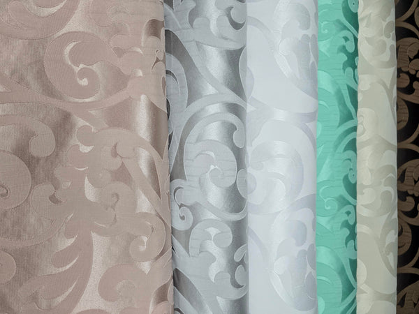 Victorian Damask Fabric by the Yard | Classic Jacquard Fabric ...