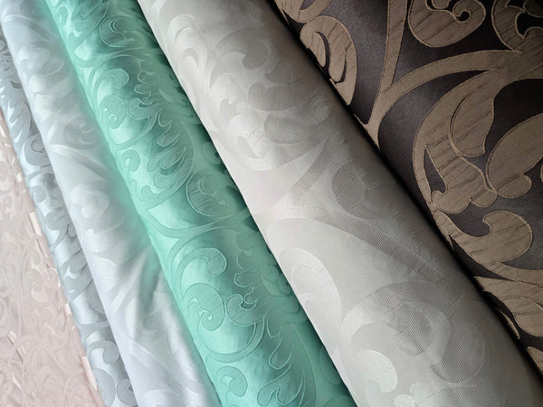 Victorian Damask Event Drapery Panels | Classic Jacquard Curtains ...