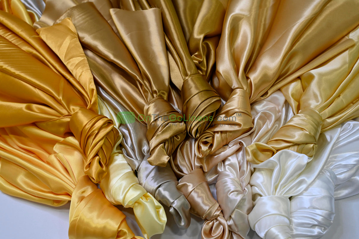 Charmeuse Satin Event Drapery Panels | IFR Charmeuse Satin Curtains ...