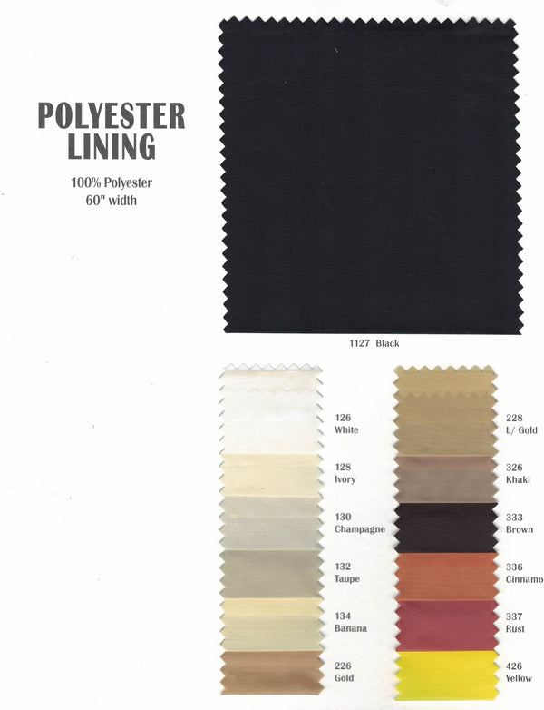 IFR Polyester Lining Fabric by the Yard & Bolt | Lining Fabric ...