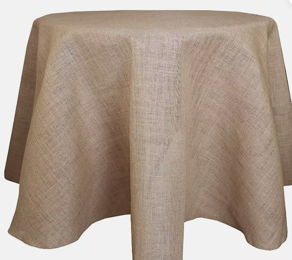 Natural Jute Burlap Table Linens | All Natural Hessian Tablecloths | N ...