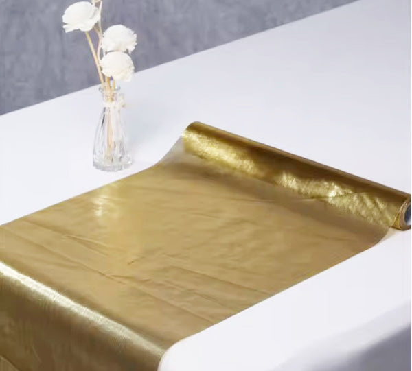 Tissue Lame Table Runners | 14" x 108" | Metallic Lame Table Runner ...
